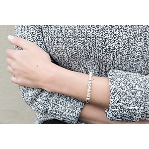 Chelsea Charles Count Me Healthy Wellness Journal Bracelet - Silver