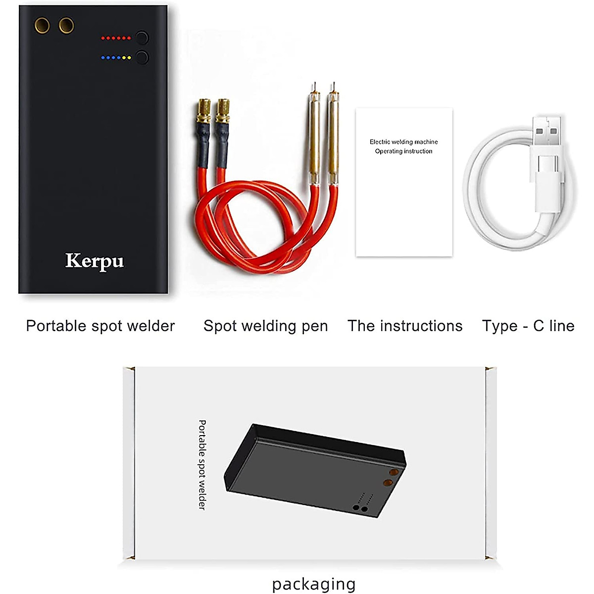Upgraded Enhanced Rechargeable Portable Spot Welder Machine 11 Gear Adjustable Mini Small Battery Spot Welder DIY Spot Welding Nickel Strip and 18650 Battery Type-C Fast Charging 5M Nickel Strips