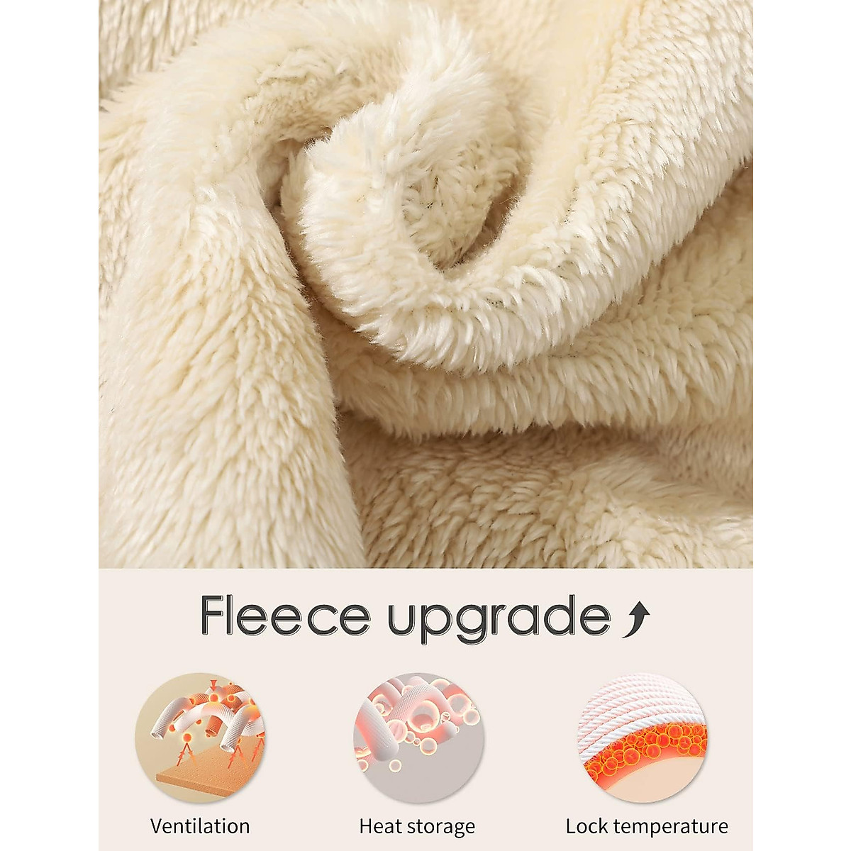 Gihuo Men's Winter Fleece Pants Sherpa Lined Sweatpants Straight Leg Active Running Sweat Pants Comfy Lounge Pants (2# Black, Large)