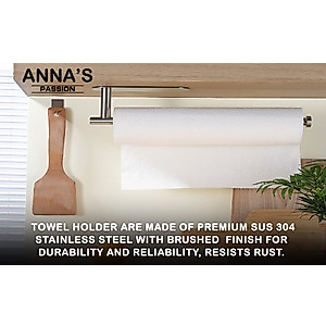Anna's Passion Towel Holder for Bathroom Shower its Stainless Steel Towel Rack Towel and Paper Holder for Bathroom Kitchen Hand Towel Bar Towel Hanger for Bathroom Space Saving Wall Mount.