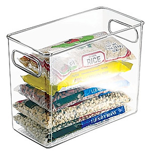 iDesign Extra Large, InterDesign Refrigerator, Freezer and Pantry Storage Container – Food Organizer Bin for Kitchen, Clear