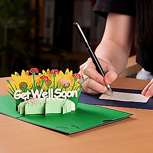 Magic Ants Pop Up Get Well Card, 3D Get Well Pop Up Card, Funny Postcards Pop Up Greeting Card for Patient, Pop Up Sympathy Card with Envelope