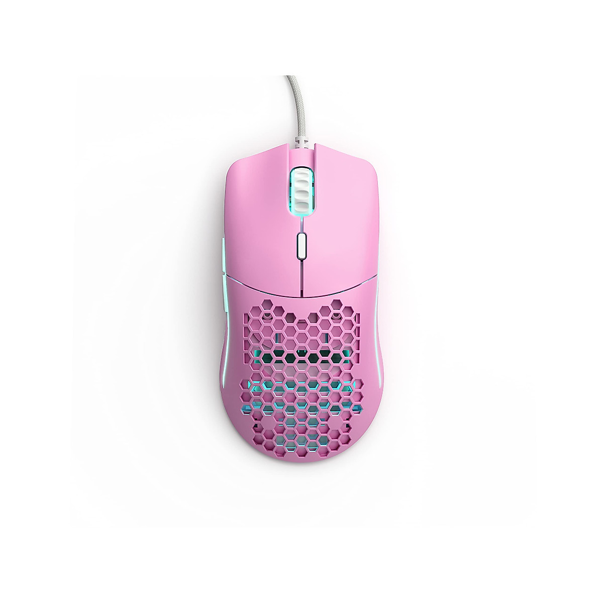 Glorious Gaming Mouse - Model O Minus, 58g Ultra-Light Honeycomb Mouse, Limited Edition Matte Pink - USB Gaming Mouse
