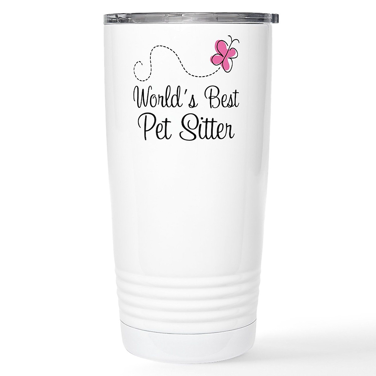 CafePress Pet Sitter Worlds Best 20 Oz Stainless Steel Travel Mug 20 oz. Insulated Stainless Steel Coffee Tumbler