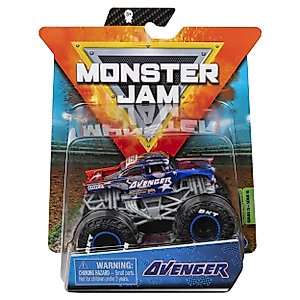 Monster Jam 2020 Spin Master 1:64 Diecast Monster Truck with Wristband: World Finals Avenger