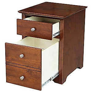 International Concepts Two Drawer OF-41 Desk and Chair File cabinet, Unfinished