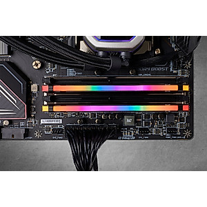 Corsair Vengeance RGB Pro 32GB (2x16GB) DDR4 4000 (PC4-32000) C18 Optimized for AMD X570 – Black