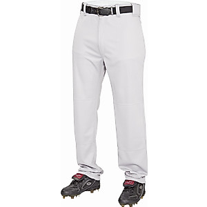 Rawlings | YBP31SR Baseball Pants | Semi-Relaxed Fit | White | Youth Large