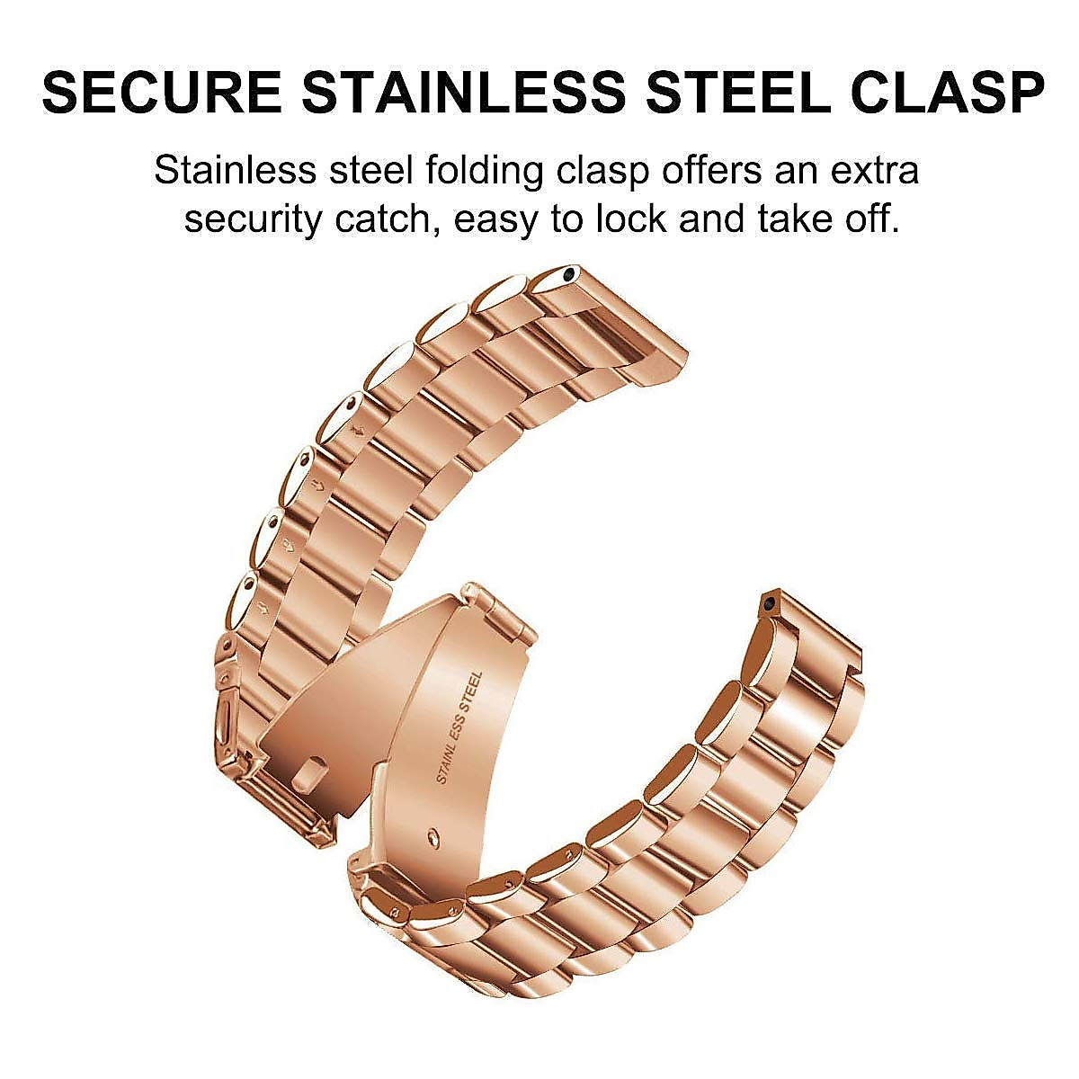 valkit Compatible Samsung Galaxy Watch 42mm/Galaxy Watch 5/4 40mm 44mm/Galaxy Watch Pro 5 45mm/Galaxy Watch 3 41mm Band, 2 Pack 20mm Stainless Steel Wristbands Men Women for Galaxy Watch Active