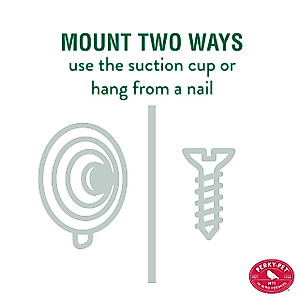 Perky-Pet 217 Window Mount Plastic Hummingbird Feeder with Perches - 8 oz Outdoor Garden Décor Hummingbird Feeder,  iridescent color