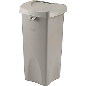 Rubbermaid Commercial Products Untouchable Trash/Recycling Swing Lid, Gray, Compatible with 23-Gallon Untouchable Containers