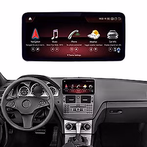 Road Top Android 12 Car Stereo 10.25" 8GB+128GB Car Touch Screen for Mercedes Benz C Class W204 2008 to 2010 Year with NTG4.0, Support Wireless Carplay, Global Weather, OTA Upgrade, Voice Control