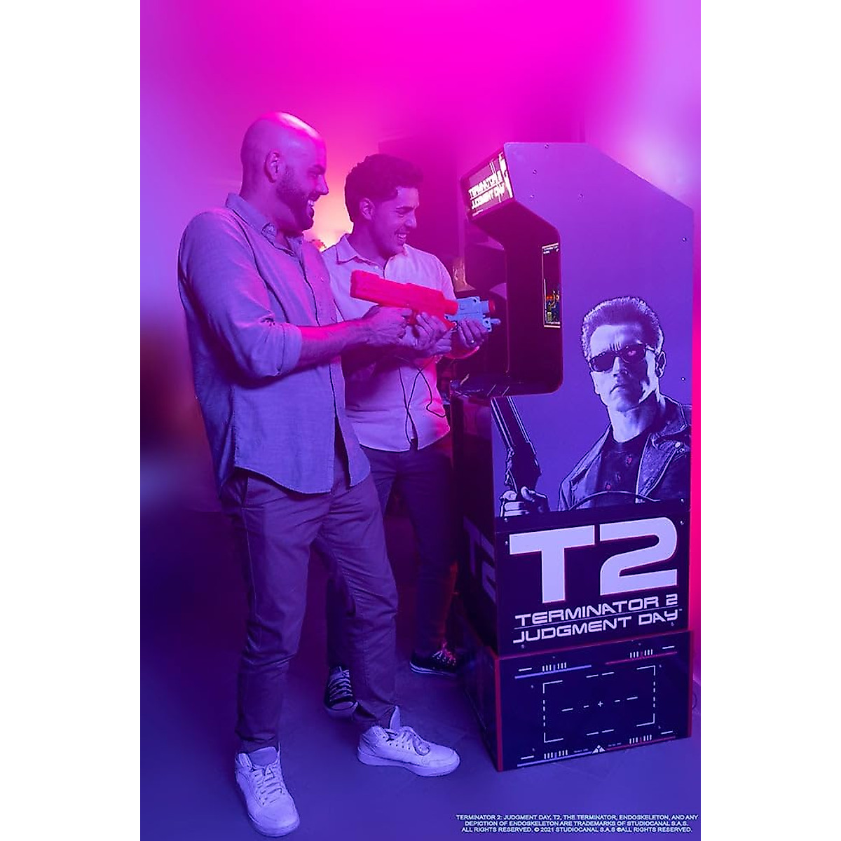 Arcade1UP Terminator 2™ Arcade Cabinet with Riser Black, Black, One Size