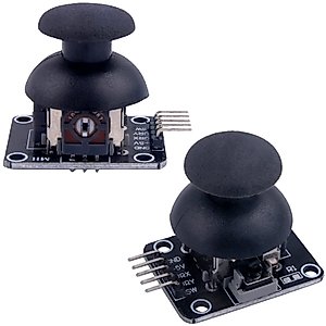 Wishiot Thumb Joystick Module Dual Axis Sensor Game Controller Sensor Joystick Breakout Module Compatible with Arduino PS2 Raspberry Pi (2)