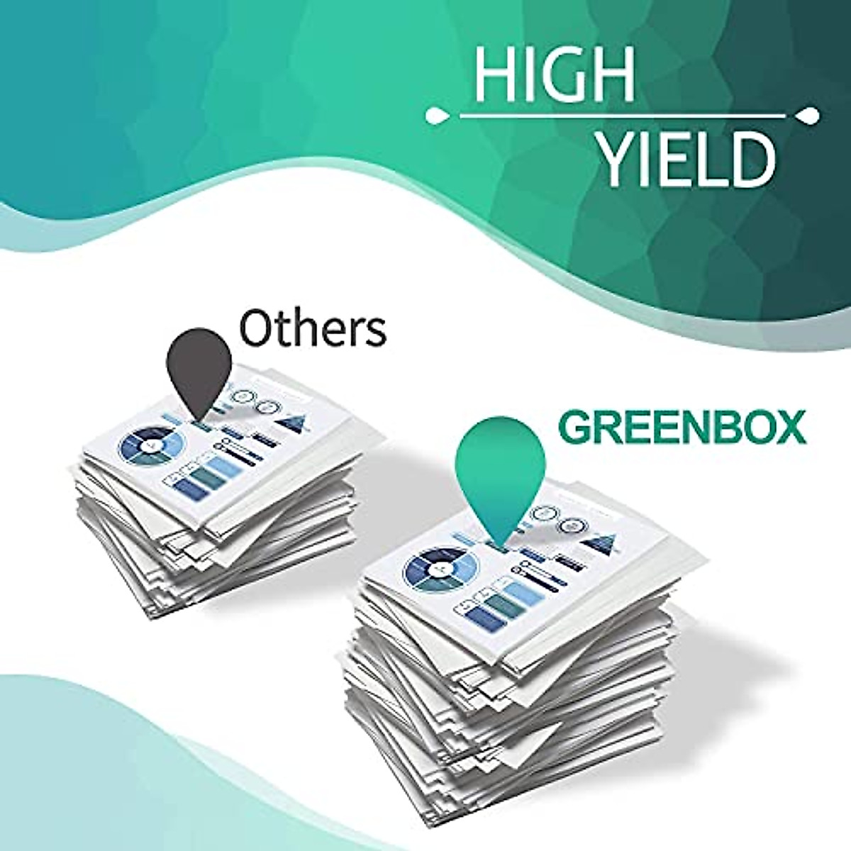 GREENBOX Compatible 508X Toner Cartridge Replacement for HP 508X 508A CF360X CF361X CF362X CF363X for Color Enterprise M553dn M553x M553n M552dn M553 M577 M577Z M577dn M577f M577c (4-Pack, High-Yield)