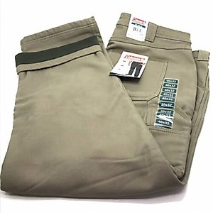 Coleman Men's Fleece Lined Utility Pants (as1, Waist_Inseam, Numeric_40, Numeric_30, Regular, Regular, Greige, Relaxed)