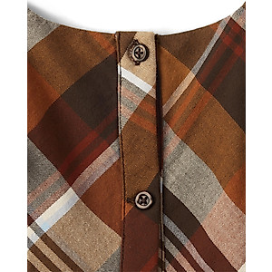 Gymboree,and Toddler Long Sleeve Casual Print Dresses,Flutter Plaid,5T