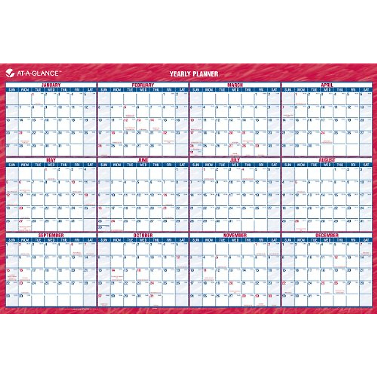 AT-A-GLANCE Vertical/Horizontal Wall Planner, 48 x 32 Inches, White and Cream, 2011 (PM326-28)