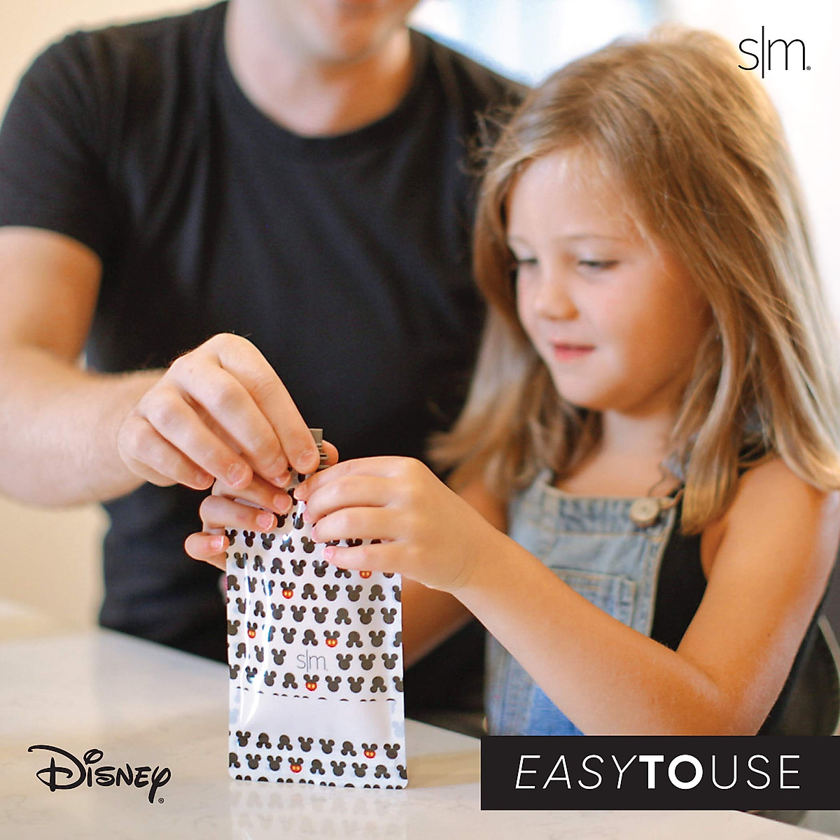 Simple Modern Disney Pixar Reusable Baby Food Pouches for Toddlers | BPA Free Plastic, Food Safe, Freezer Safe | Refillable for Applesauce Yogurt & Puree Squeeze Pouch | 10 pack | 5oz | Pixar