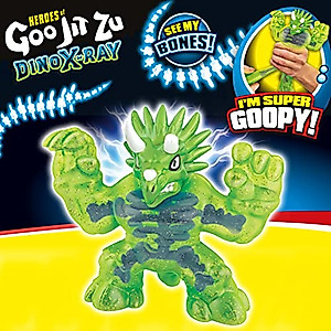 Heroes of Goo Jit Zu Dino X-Ray Hero Pack, Action Figure - Tritops The Triceratops (41188)
