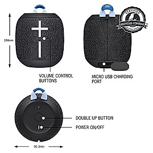 Ultimate Ears WONDERBOOM 3 Wireless Portable Waterproof Bluetooth Speaker with Bigger, Bassy-er 360 Degree Sound, Outdoor Boost Equalizer with Signature Series Shockproof Water Resistant Case