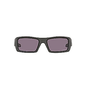 Oakley Men's OO9014 Gascan Rectangular Sunglasses, Steel/Prizm Grey, 60 mm