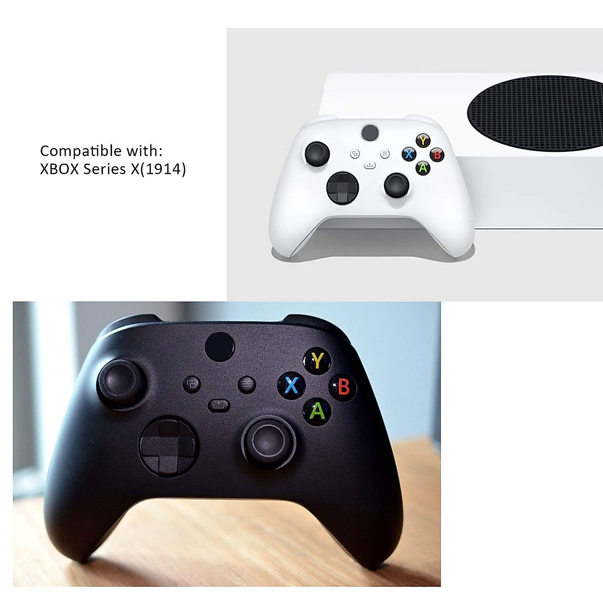 Micro Traders 2 Sets Bumper Button LB RB Shoulder Trigger Bumper Button & Surround Controller Replacement Repair Part Compatible with Xbox Series X(1914)