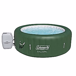 Coleman SaluSpa Inflatable Hot Tub Spa | Portable Hot Tub with Heated Water System and 140 Bubble Jets | Fits Up to 4 People