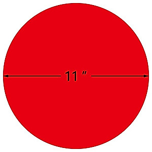 16 Pcs 8 Colors Removable Dry Erase Circles for Classroom Tables Desks Vinyl Stickers Spots Wall Decals for School Teachers - 11" Round