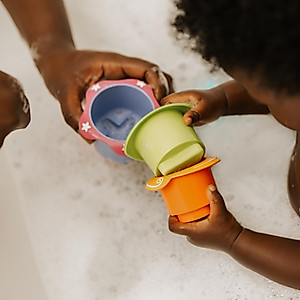 Nuby 5-Piece Splish Splash Bath Time Stacking Cups