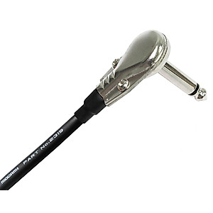 WORLDS BEST CABLES 30 Inch - Pedal, Effects, Patch, Instrument Cable Custom Made Made Using Mogami 2319 Wire and Eminence Nickel Plated ¼ inch (6.35mm) R/A Pancake Type Connectors