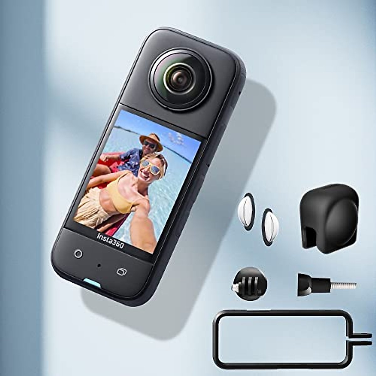 Lens Guard for Insta360 X3, Insta 360 X3 Accessories Kit Included Insta 360 X3 Lens Cap, Mounting Bracket and Lens Guard for Insta360 X3 Action Camera