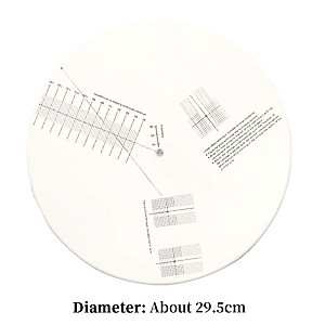 Turntable Cartridge Alignment Protractor Mat, Calibration Plate Adjustment Tool, Phono-Cartridge Stylus Alignment Protractor Tool for Turntable Accessor