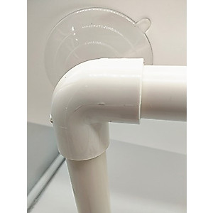 Hypeety Bird Portable Suction Cup Parrot Shower Perch Window Standing Platform Shower Bath Toy for Bird Parrot Macaw Cockatoo African Greys Budgies Parakeet Cockatiel