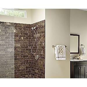 Moen Engage Magnetix Spot Resist Brushed Nickel 3.5-Inch Six-Function Eco-Performance Handheld Showerhead with Magnetic Docking System for Bathroom Shower, 26100SRN