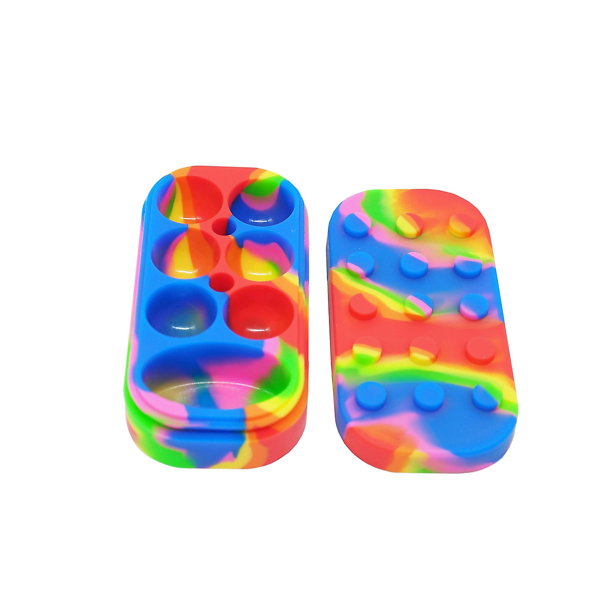 vitakiwi 34ml Silicone Wax Container Multi Compartment 6+1 Non-stick Oil Jar with Carving Tools Multi-use (10)