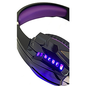 Nxt Level G9000 Pro 7.1 Stereo Surround Sound Lightweight Gaming Headset Noise Cancelling Microphone RGB LED Light Up Headphones Soft Over Ear Memory Pads for PS4 PS5 PC Xbox ONE Switch PC Laptop Mac…