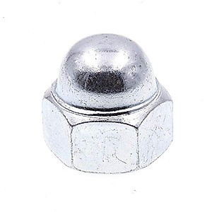 Prime-Line 9077614 Acorn Cap Nuts, 1/2 In.-13, Zinc Plated Steel (25 Pack)