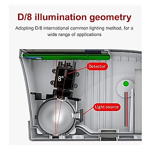 Colorimeter, Colorimeters LS176 D/8° Spectrophotometers High Accuracy Whiteness and Yellowness Spectral Reflectance Curves APP Software