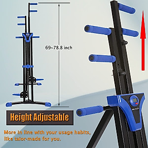 Upgraded Vertical Climber Exercise Machine, Folding Vertical Climber Cardio Exercise Machine Stepper Stair Climber for Full Body Workout Training