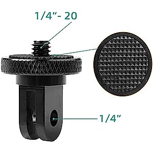 VIZEMO 4 PCS Aluminum Camera Tripod Adapter 1/4"-20 Conversion Adapter Mount Compatible with Gopro Action Cameras insta360 and Other Standard 1/4 Accessories（4 PCS）