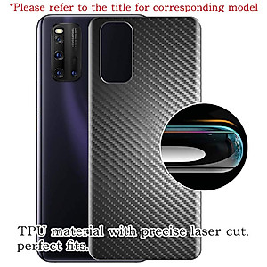 Puccy 2 Pack Back Screen Protector Film, compatible with Lenovo ThinkPhone by Motorola Moto Black Carbon TPU Guard Cover （ Not Tempered Glass/Not Front Screen Protectors ）