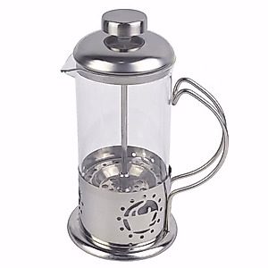 French Press Single Serving Coffee Maker, Small Affordable Coffee Brewer with Highest Filtration, 1 Cup Capacity (12 fl oz/0.35 liter)