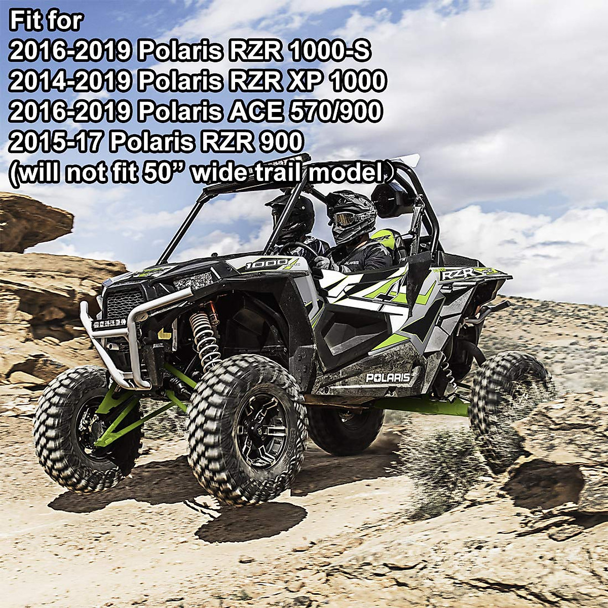 Kiwi Master Front Door Speaker Mount Panel Compatible with 2014-2023 Polaris RZR XP 1000 900 S Turbo Accessories 6.5 inch Speaker Pods Enclosure