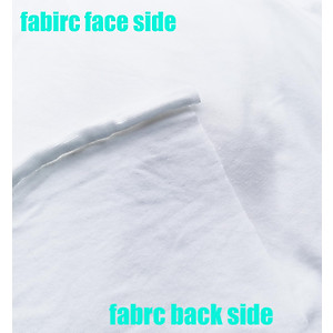 Pure Organic Cotton White Fabirc by The Yard Light Knitted Jersey Fabric, Very Soft Good for T-Shirt, Bed Sheet or Underware Vest Baby's Cloth Dust Cover Cloth DIY Fabric(2Y)