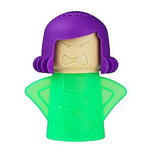 iflymars Angry Mama Microwave Oven Cleaner, Fast Action Steam Kitchen Gadget,Just Add Vinegar and Water (Green)