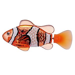 Robo Alive Robo Fish Robotic Swimming Fish (Lilac + Pink 2 Pack) by ZURU Water Activated, Changes Color, Comes with Batteries, Amazon Exclusive - Lilac + Pink (2 Pack)