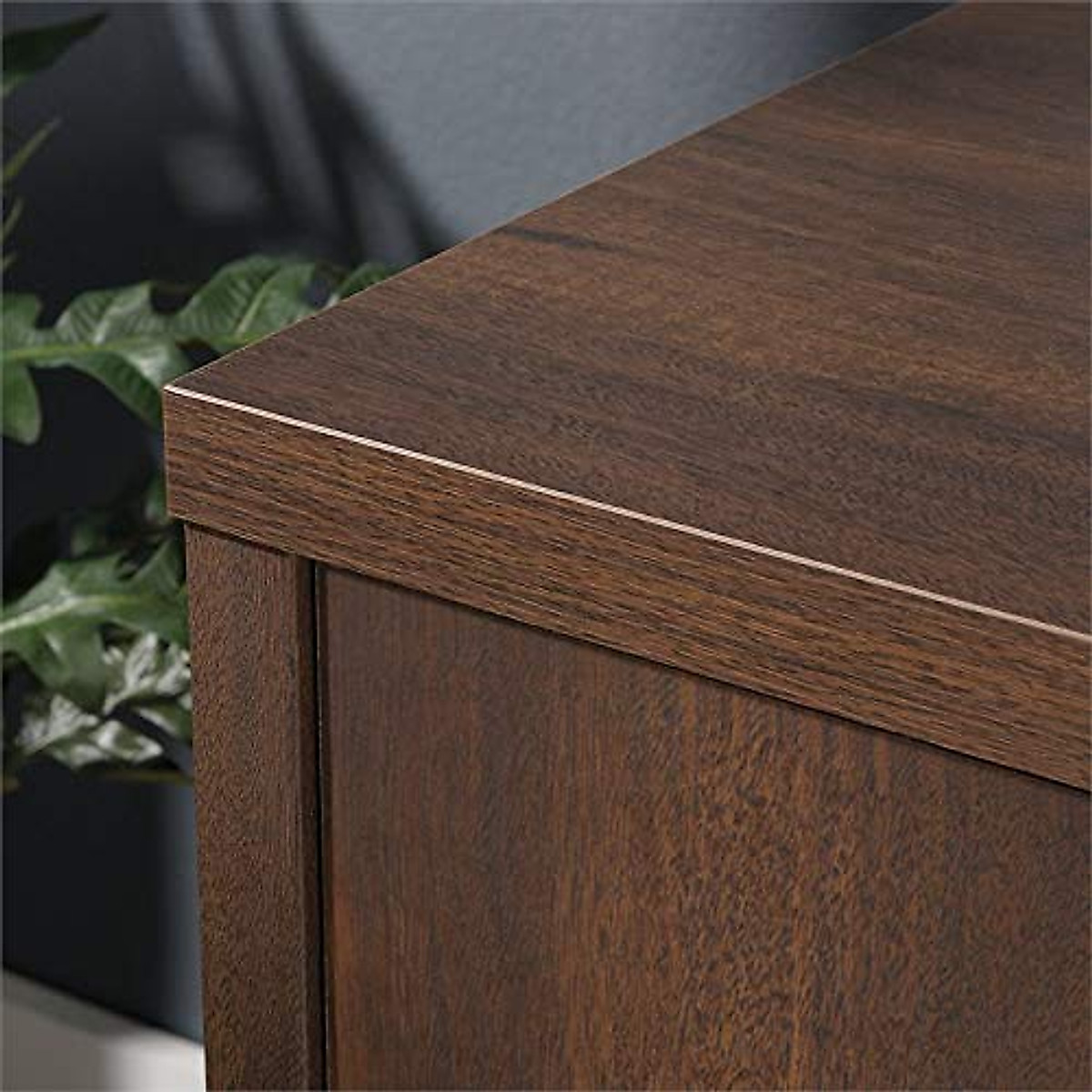 Sauder Englewood Engineered Wood Computer Desk in Spiced Mahogany
