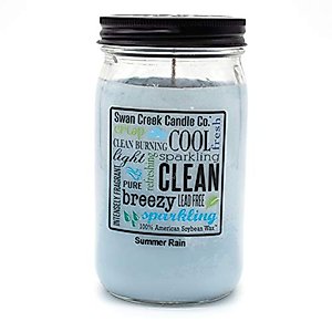 Swan Creek 100% American Soybean 24 Oz. Jar Candle - Summer Rain