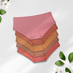 Alyce Ives Intimates Seamless Bikini Underwear for Women, 12 Pack No Show Panties, Laser Cut, Invisible under Yoga Pants